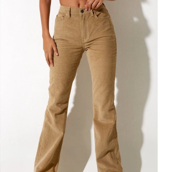 Motel Rocks | Pants & Jumpsuits | Motel Bootleg Jeans In Cord Sand Size ...